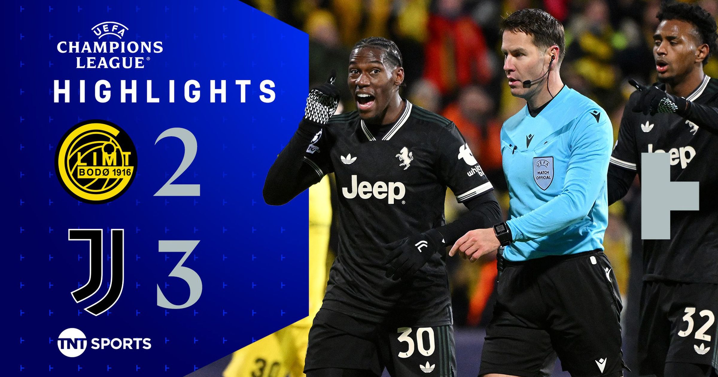 Bodo/Glimt 2-3 Juventus: UEFA Champions League highlights as Jonathan ...