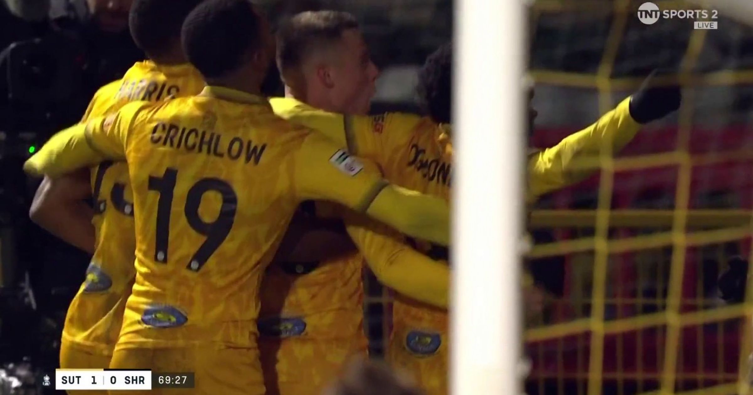 Kai Jennings scores direct from a corner to give National League Sutton ...