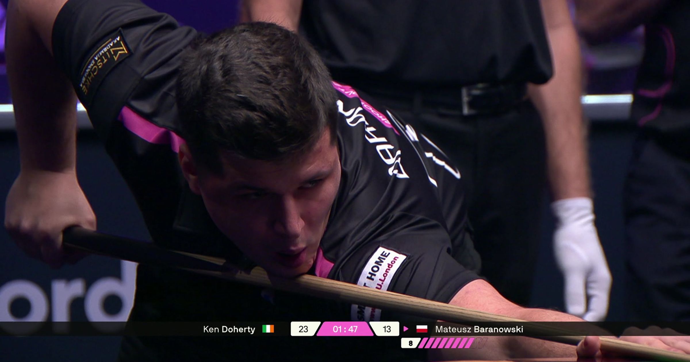 Watch: 'Criminally unlucky' in-off sets 1997 world champion Ken Doherty ...