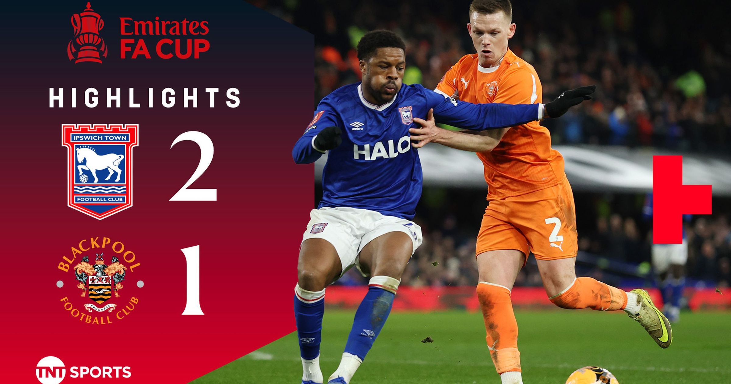 FA Cup third-round highlights - Ipswich Town vs Blackpool - Football ...