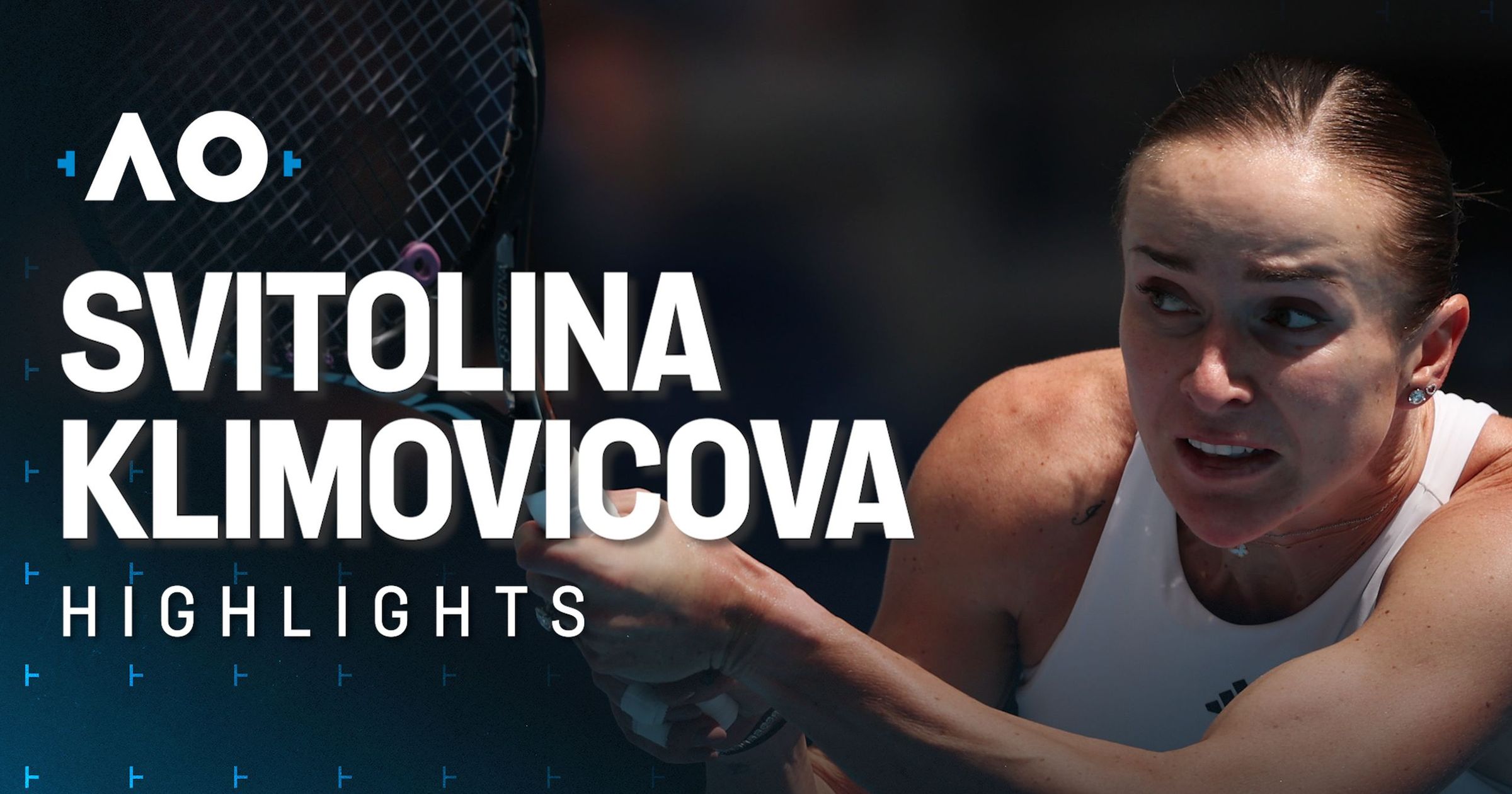 Tennis - Australian Open - Highlights - Svitolina - Klimovicova ...