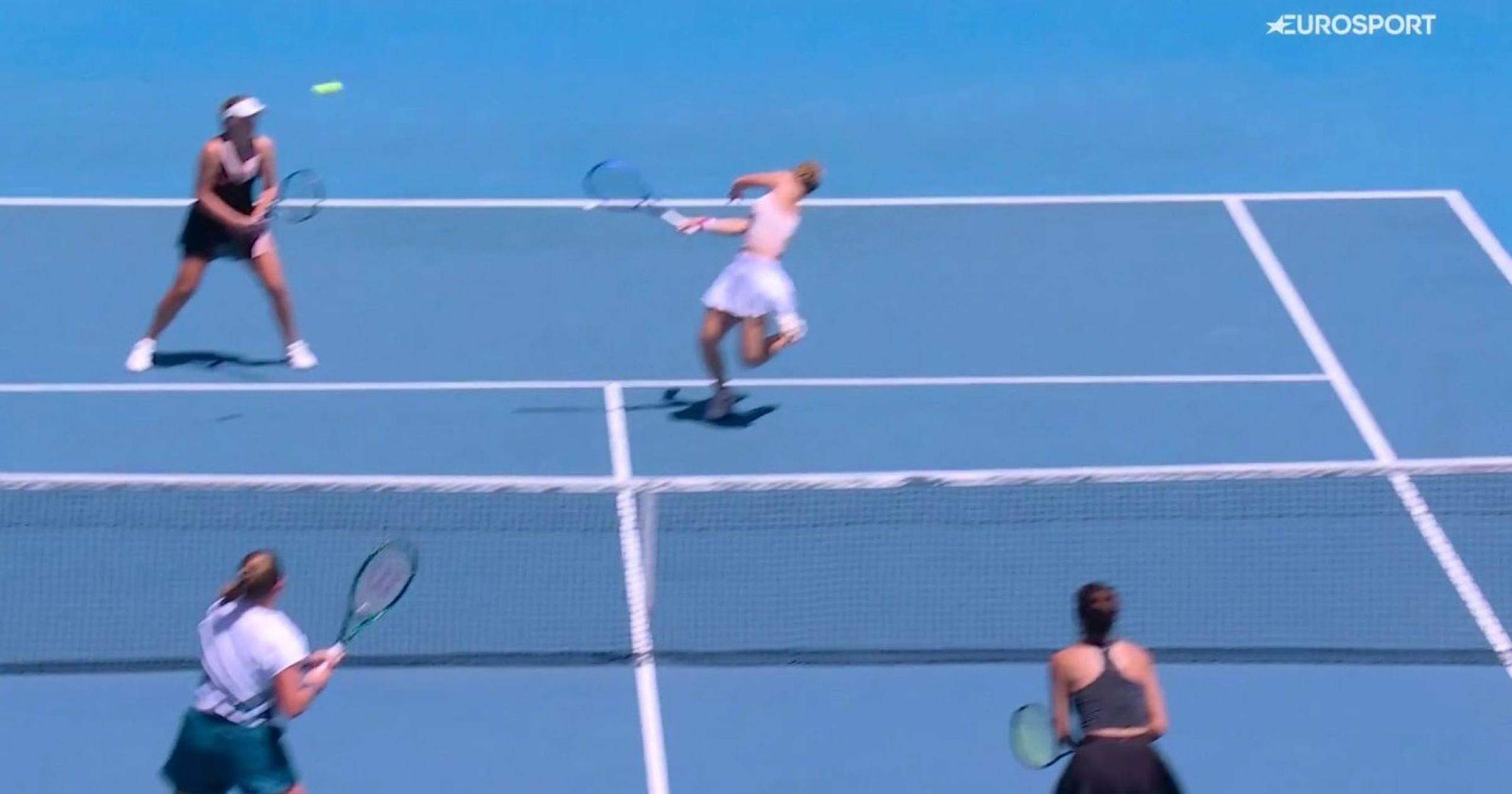 'Oooo, no!' - Watch as Jelena Ostapenko hits Laura Siegemund in the ...