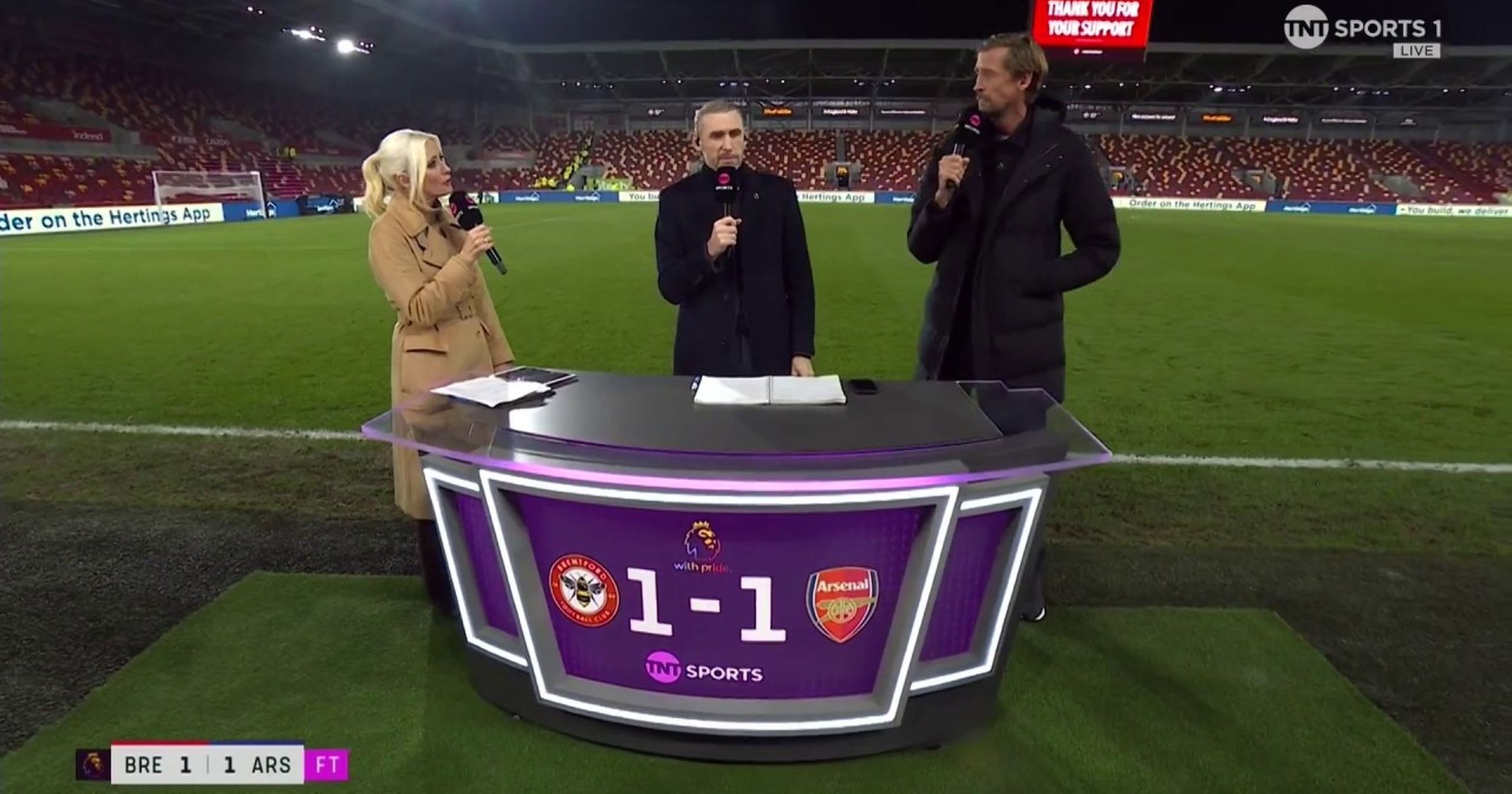 Peter Crouch and Martin Keown clash over Keane Lewis-Potter equaliser ...