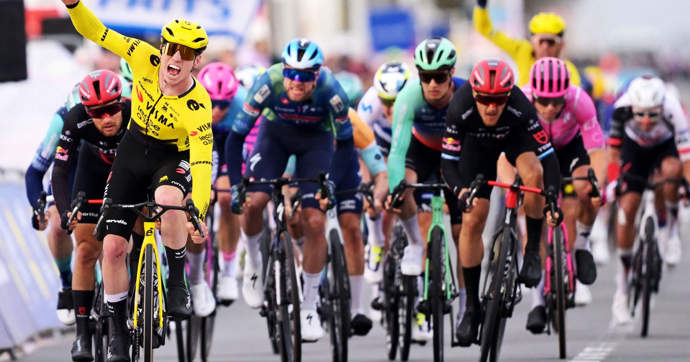 Highlights: Matthew Brennan becomes first Brit to win Kuurne-Brussels ...