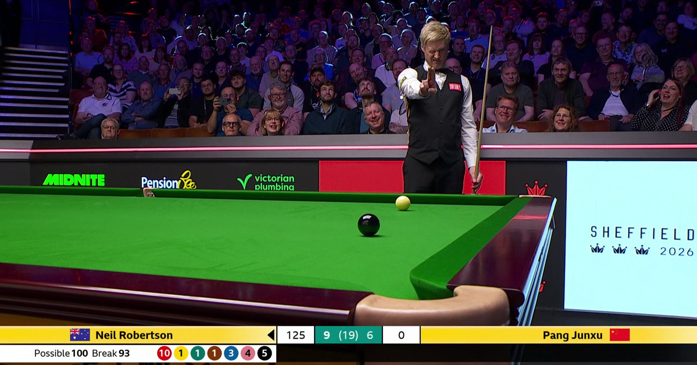 Neil Robertson entertains fans at Crucible with memorable century to ...