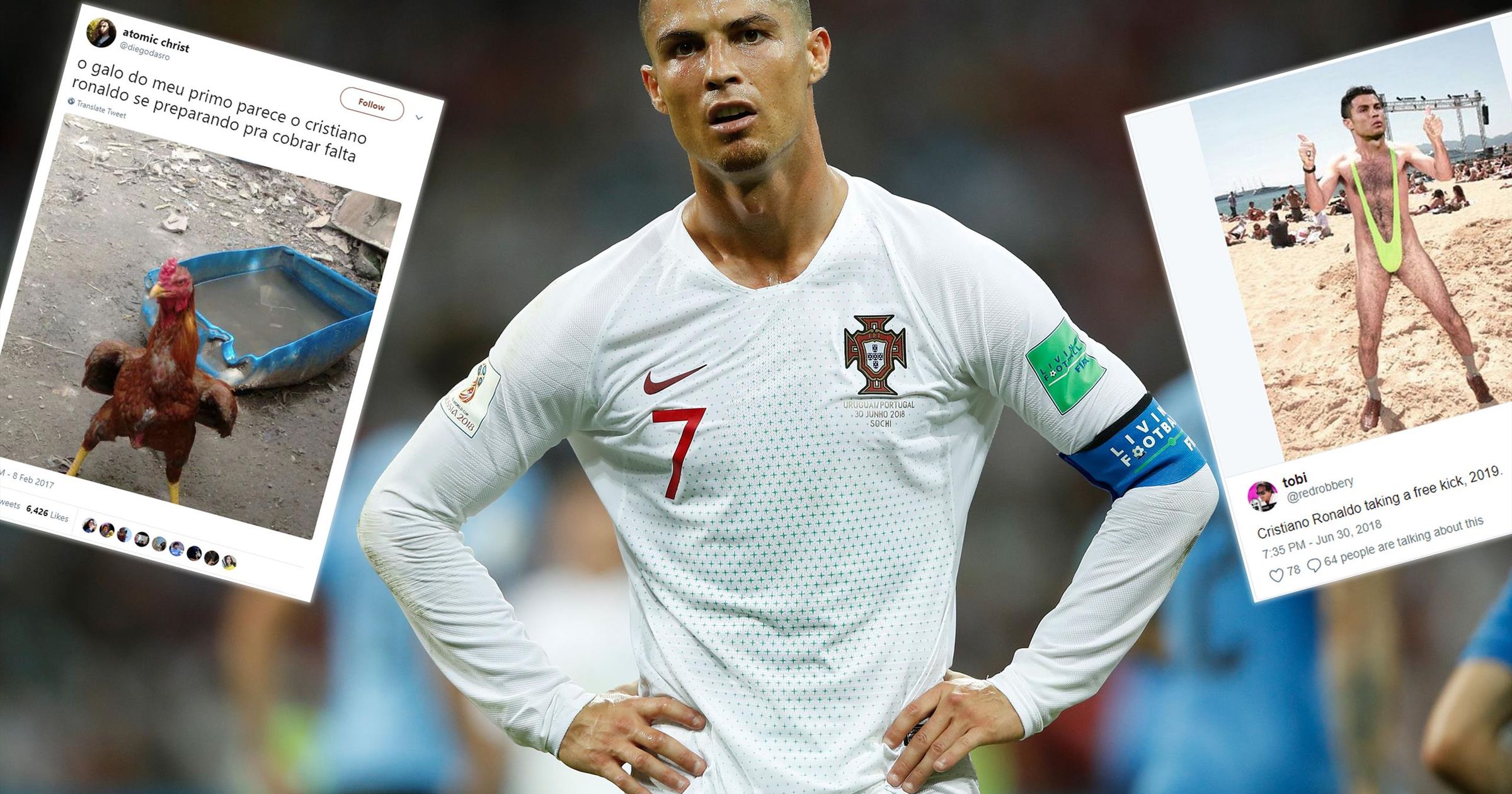 Best Tweets: Cristiano Ronaldo’s bizarre free-kick preparation has ...