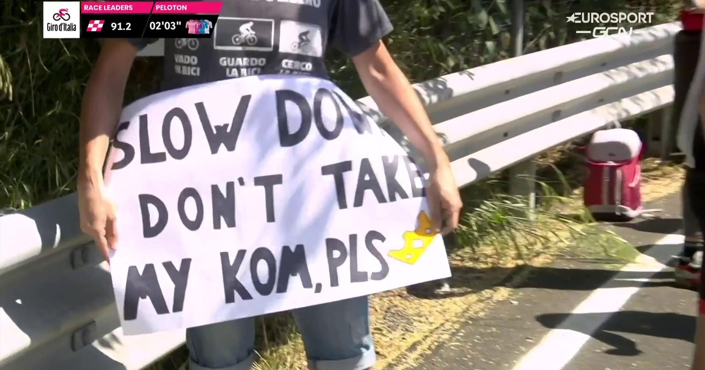 ‘Slow down!’ – Desperate fan pleads with riders to leave his Strava KOM ...