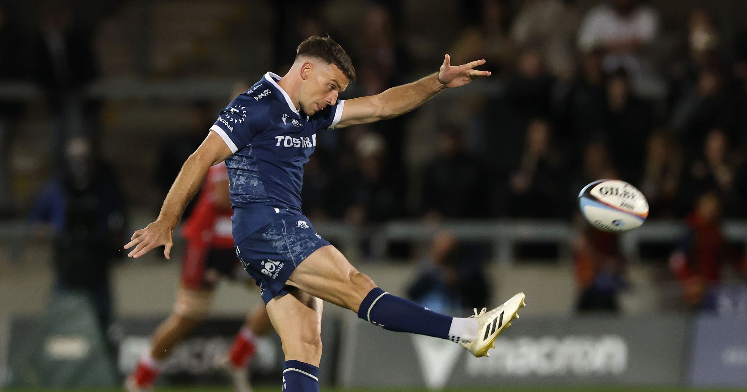 Watch as George Ford produces two spectacular drop-goals in first half ...