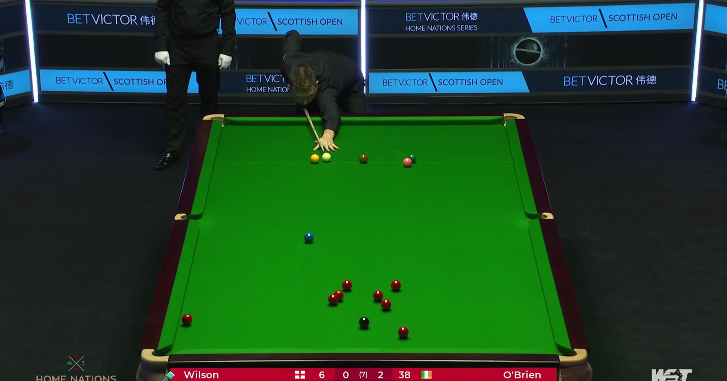 ‘Another!’ – Kyren Wilson drops ‘tremendous’ long-range red in Fergal O ...