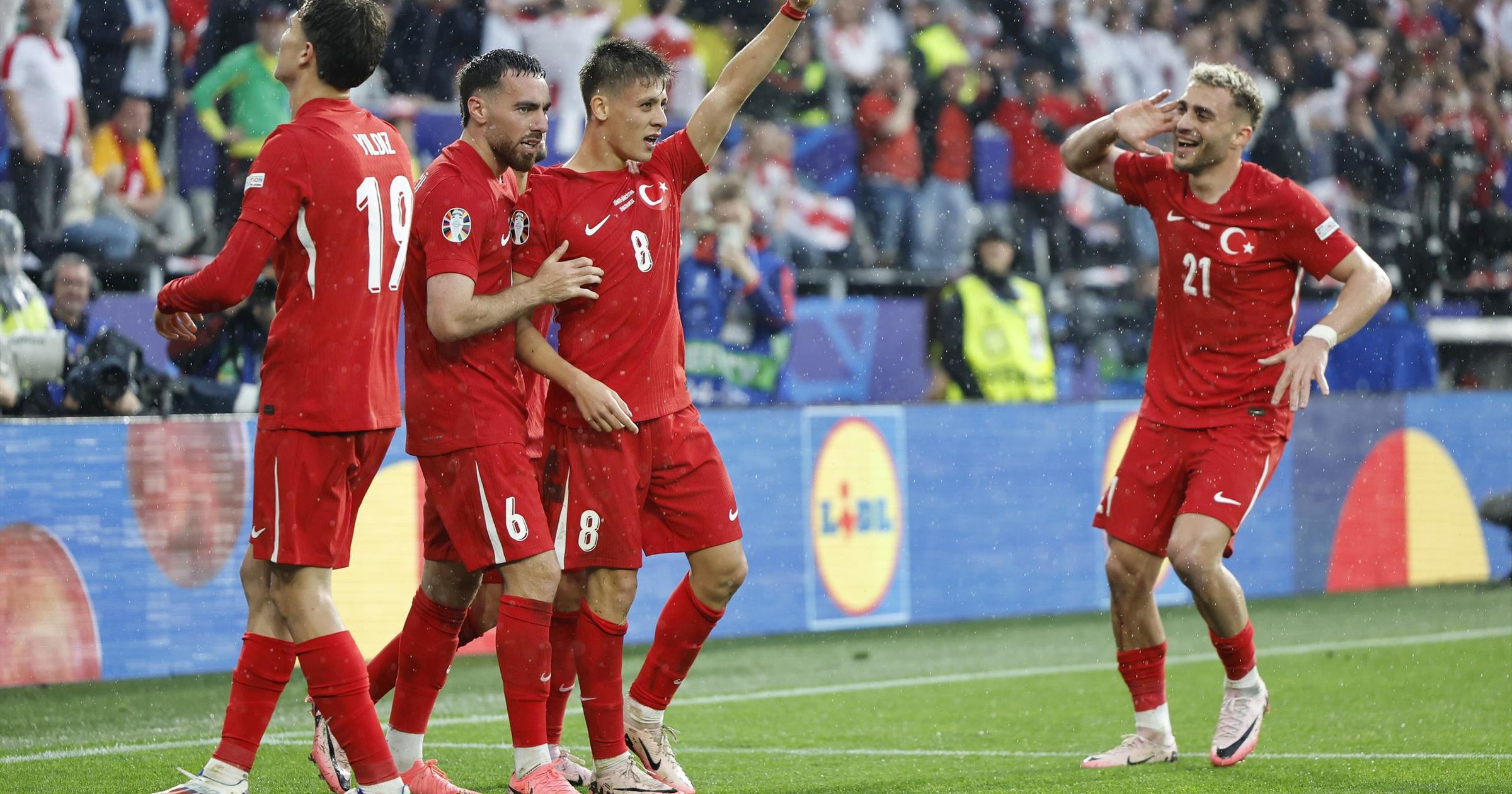 Turkey 3-1 Georgia: Arda Guler nets long-range stunner to lead Turkey ...