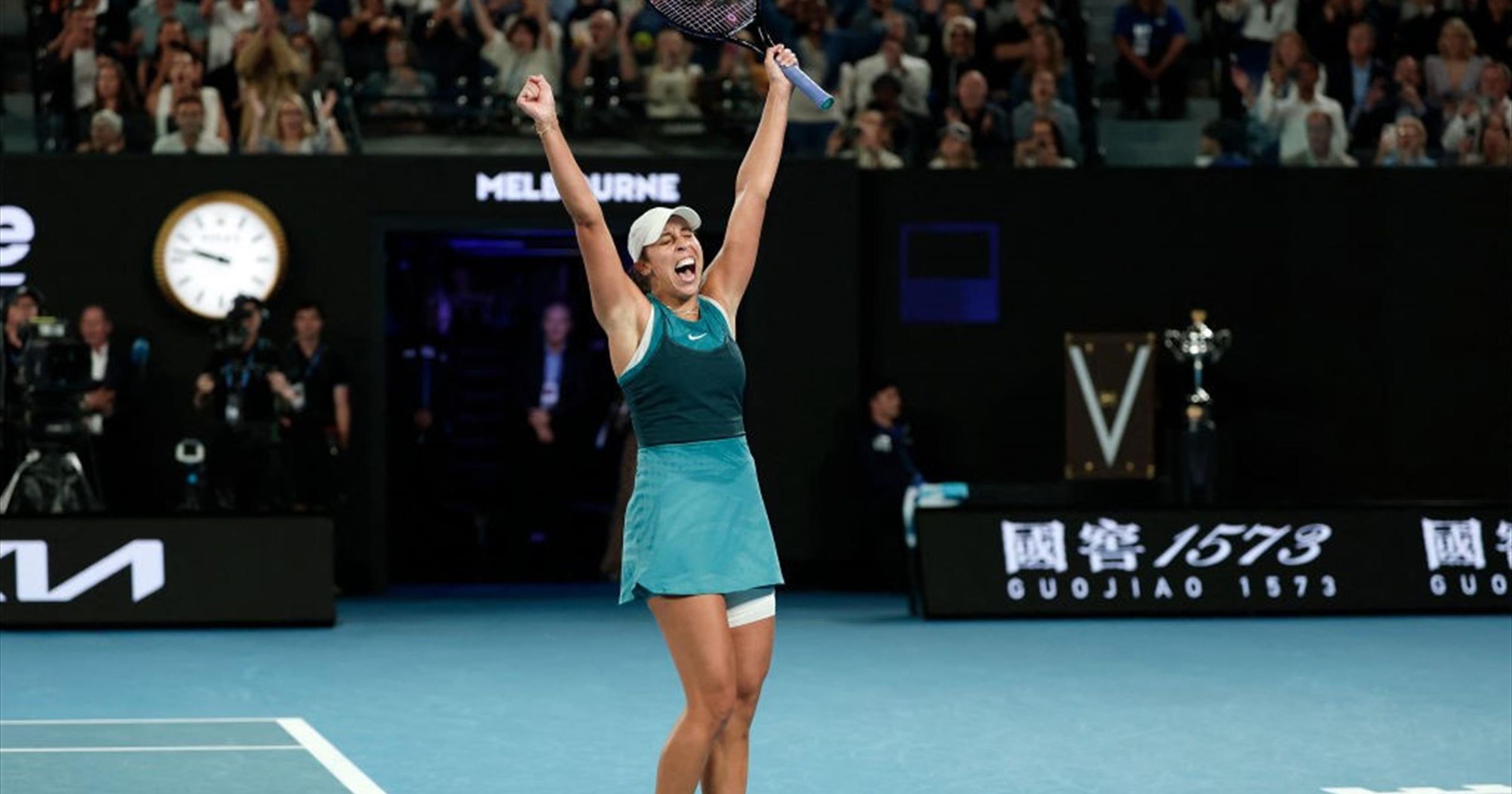 Watch memorable moment Madison Keys wins first Grand Slam as Aryna ...