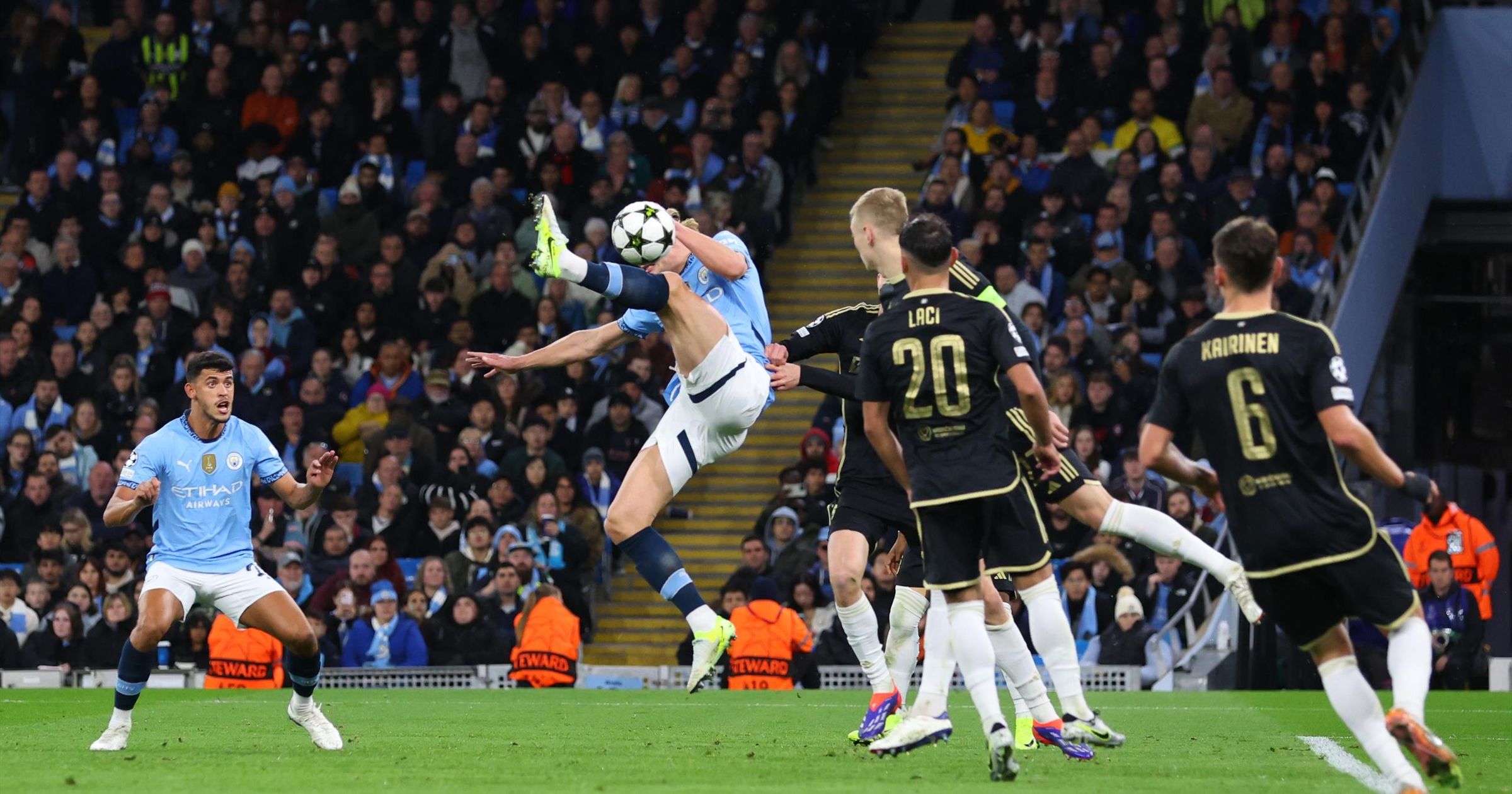 Erling Haaland scores 'kung-fu' backheel volley to double City’s ...