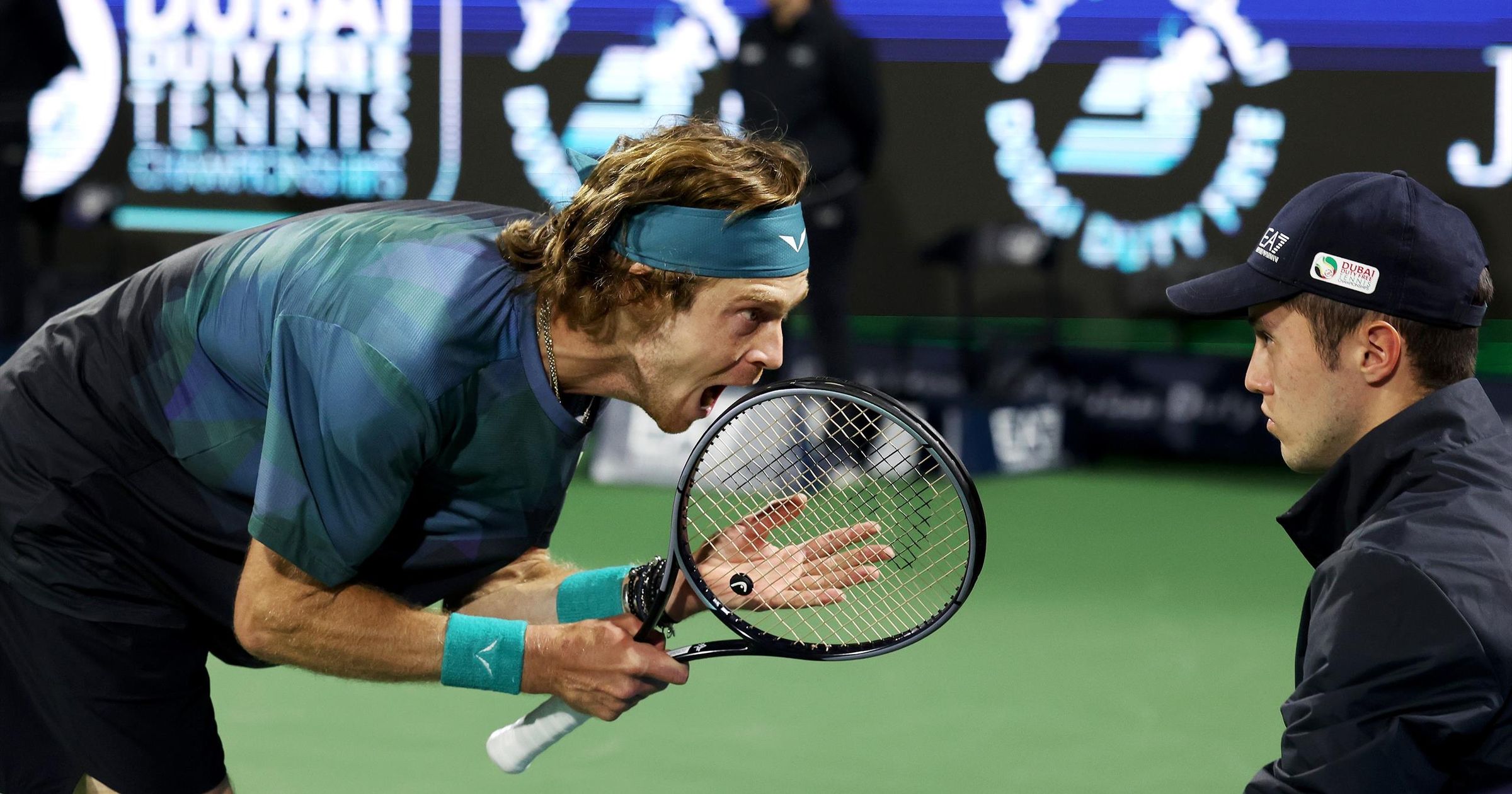 Andrey Rublev defaulted in Dubai semi-finals after shouting in face of ...