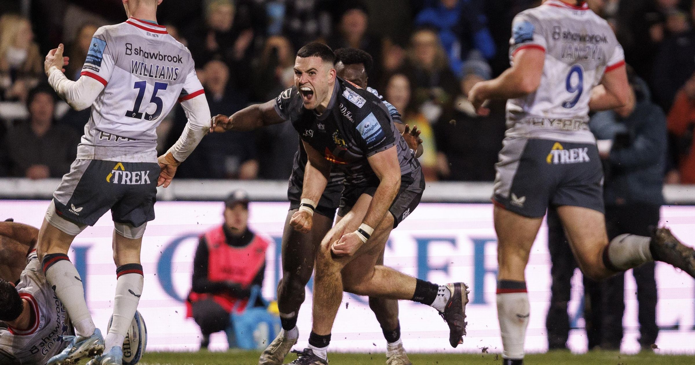 ‘Big try’ – Will Rigg dots down at end of superb move to restore Exeter ...