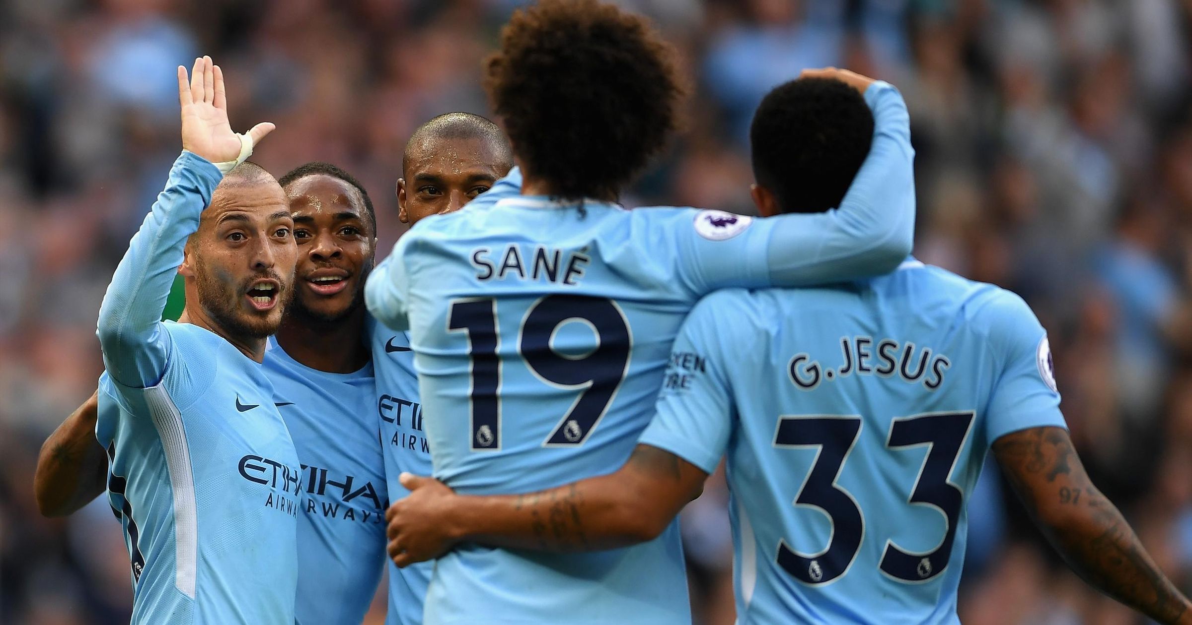 Manchester City score seven to destroy Stoke City and top table in ...