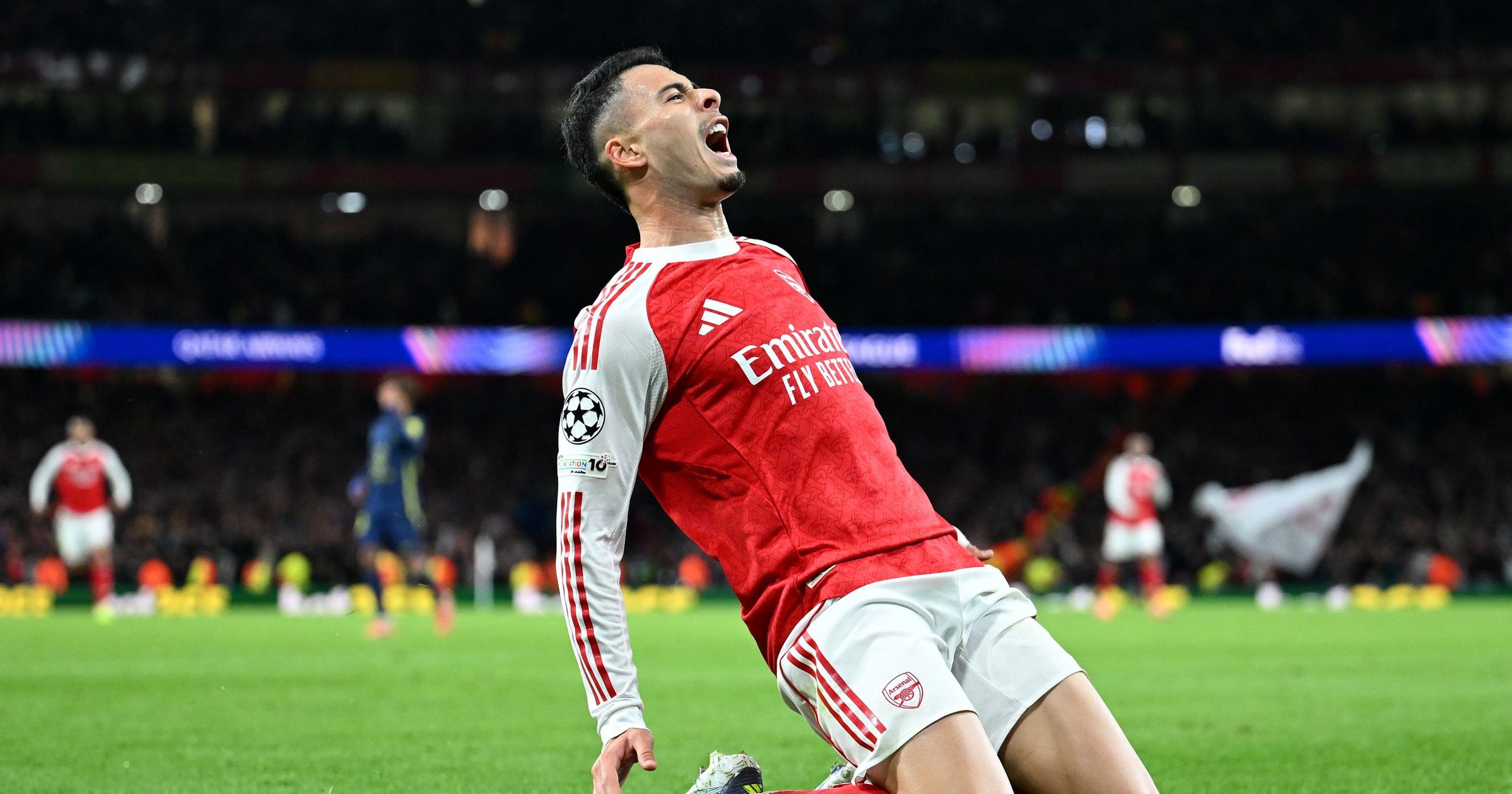 Gabriel Martinelli scores 'glorious goal' for Arsenal against Atletico ...
