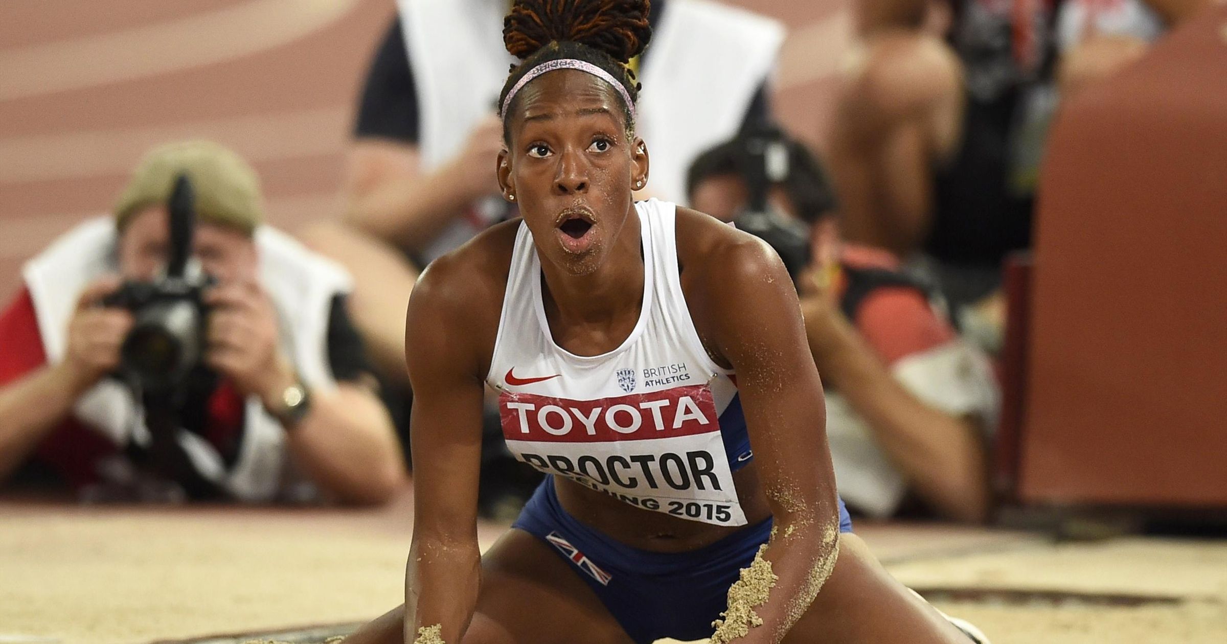 Proctor wins silver in long jump after Bartoletta takes gold with final ...