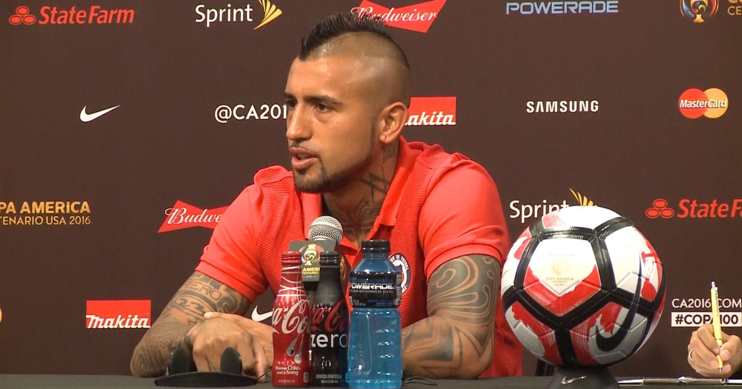 Arturo Vidal: Chile are one of the favourites to win - Football video ...