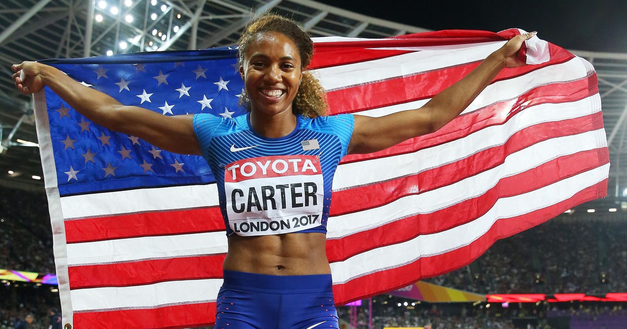 American Kori Carter wins 400m hurdles from outside lane - TNT Sports