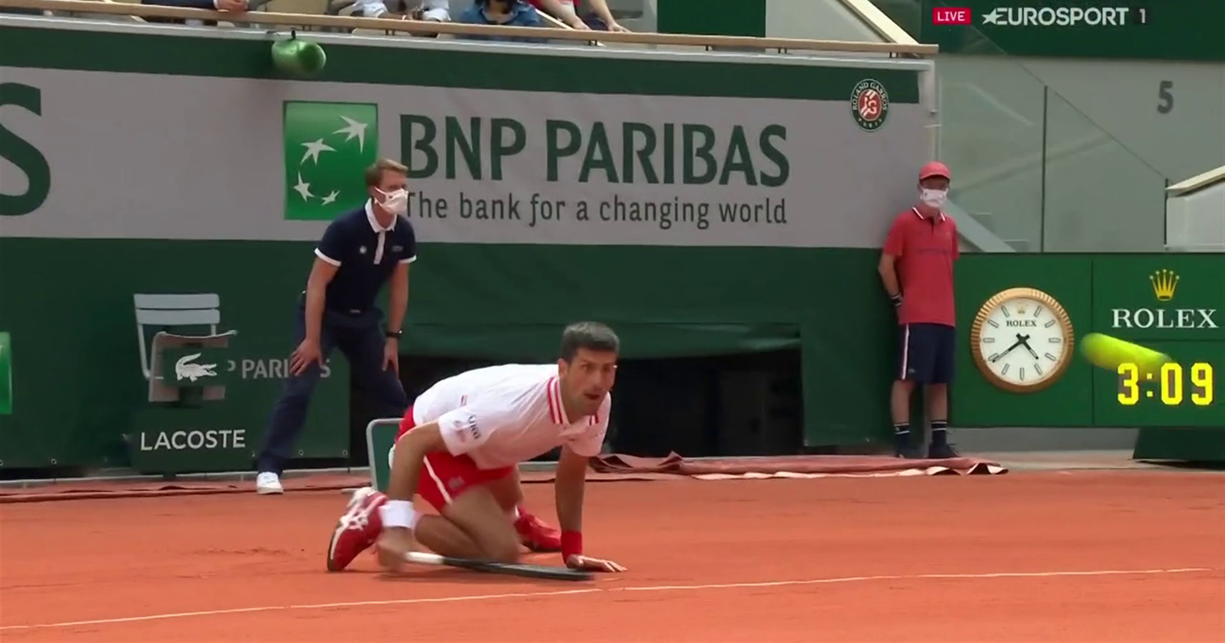 French Open tennis - 'Wow, amazing!' - Novak Djokovic wins point after ...