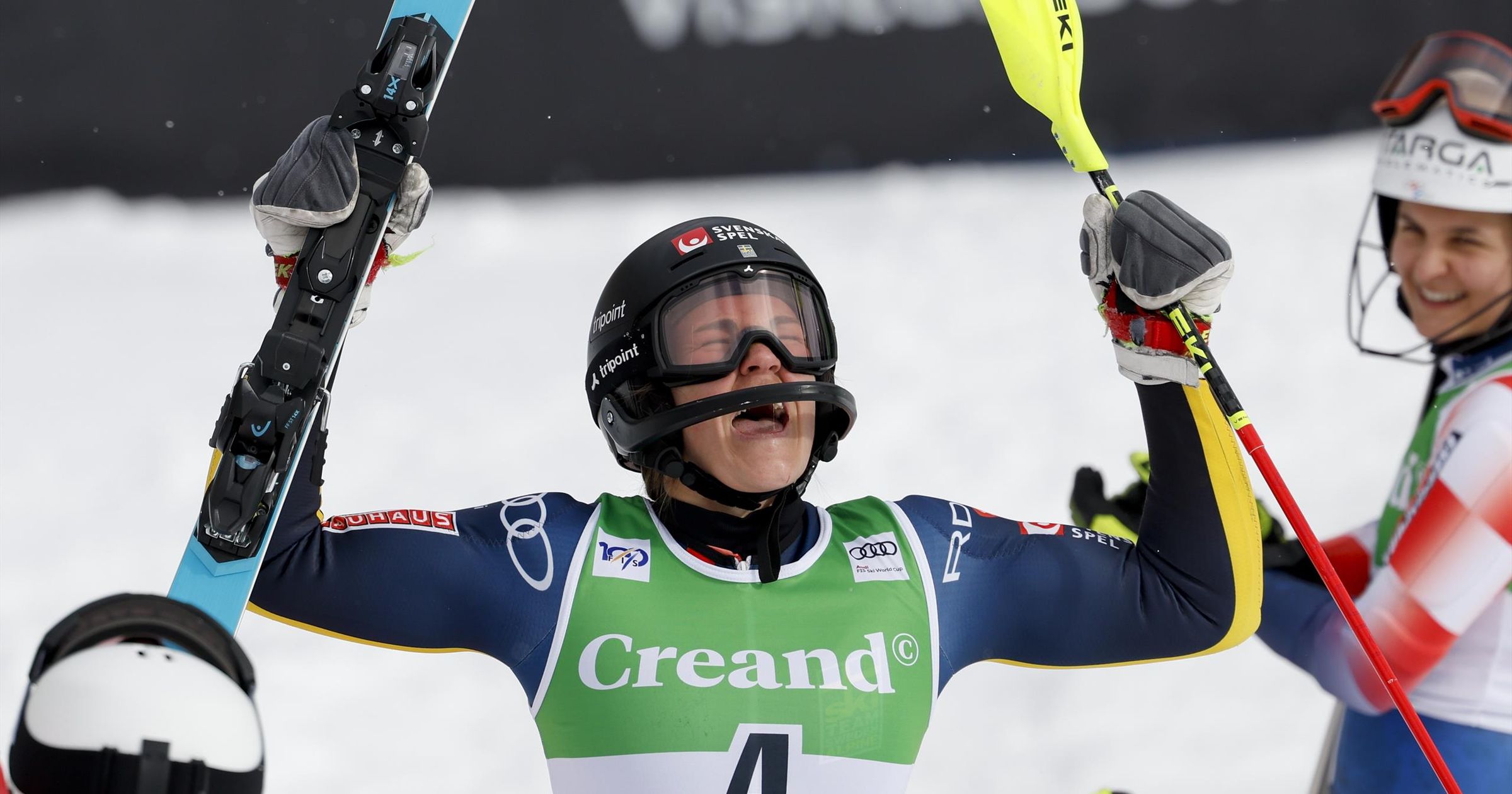 Anna Swenn Larsson earns first solo World Cup win after slalom victory ...