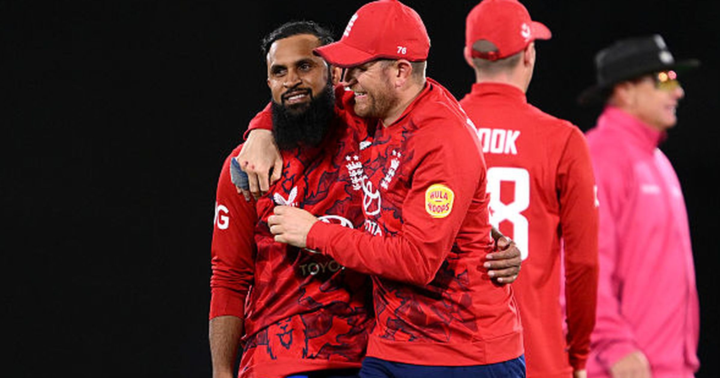 Adil Rashid gets his third wicket of second T20 with Jimmy Neesham ...