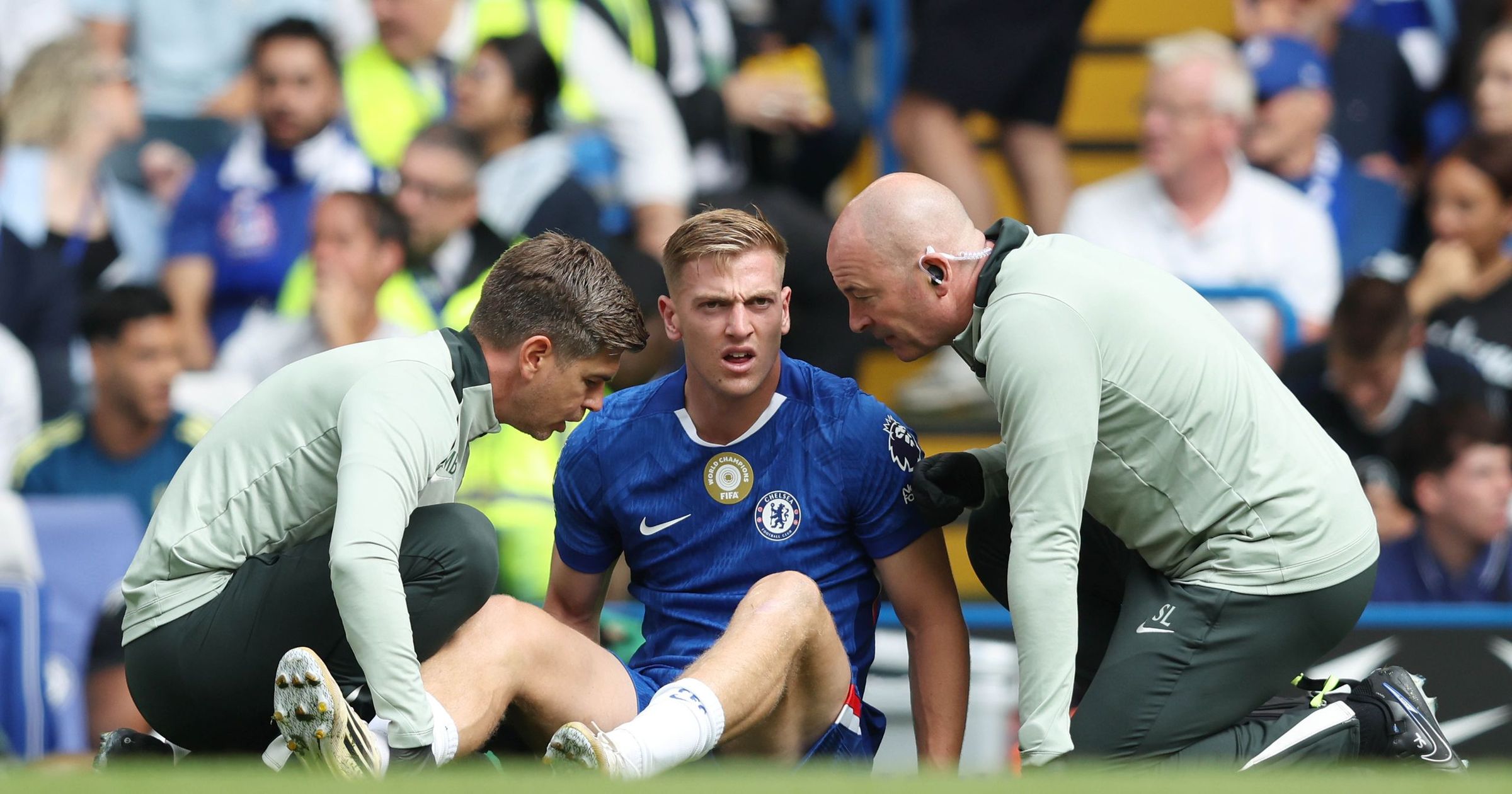 Chelsea striker Liam Delap's hamstring injury will rule him out until ...