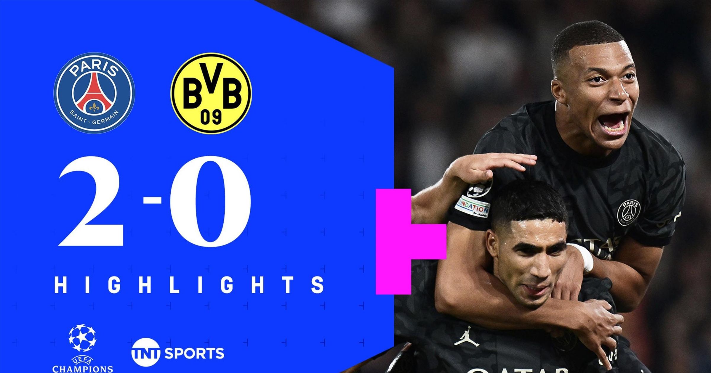 UEFA Champions League highlights: Paris Saint-Germain cruise past Dortmund, Kylian Mbappe on ...