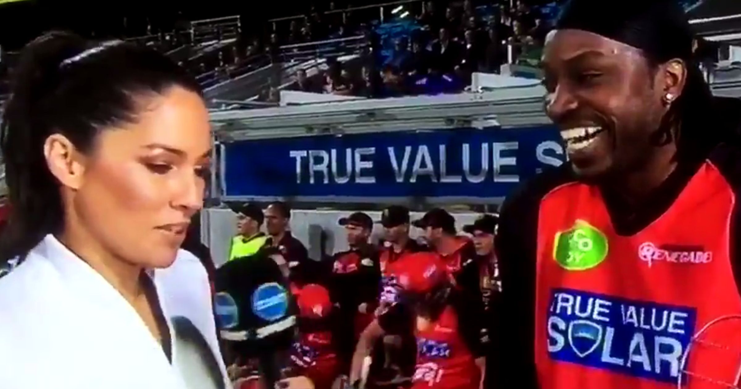 Chris Gayle fined for 'disrespecting' TV reporter - TNT Sports