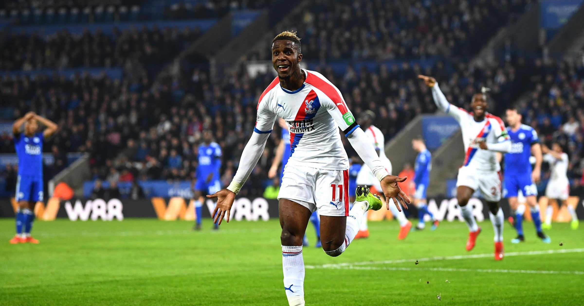 Football news - Wilfried Zaha at the double as Palace thump Leicester ...