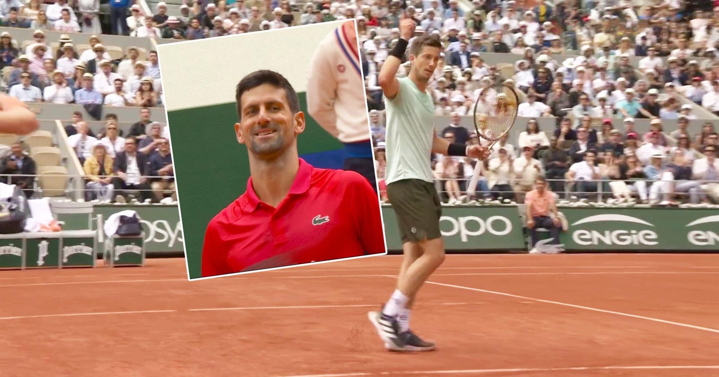 French Open: 'What a moment that is!' - Novak Djokovic smiles as Aljaz ...