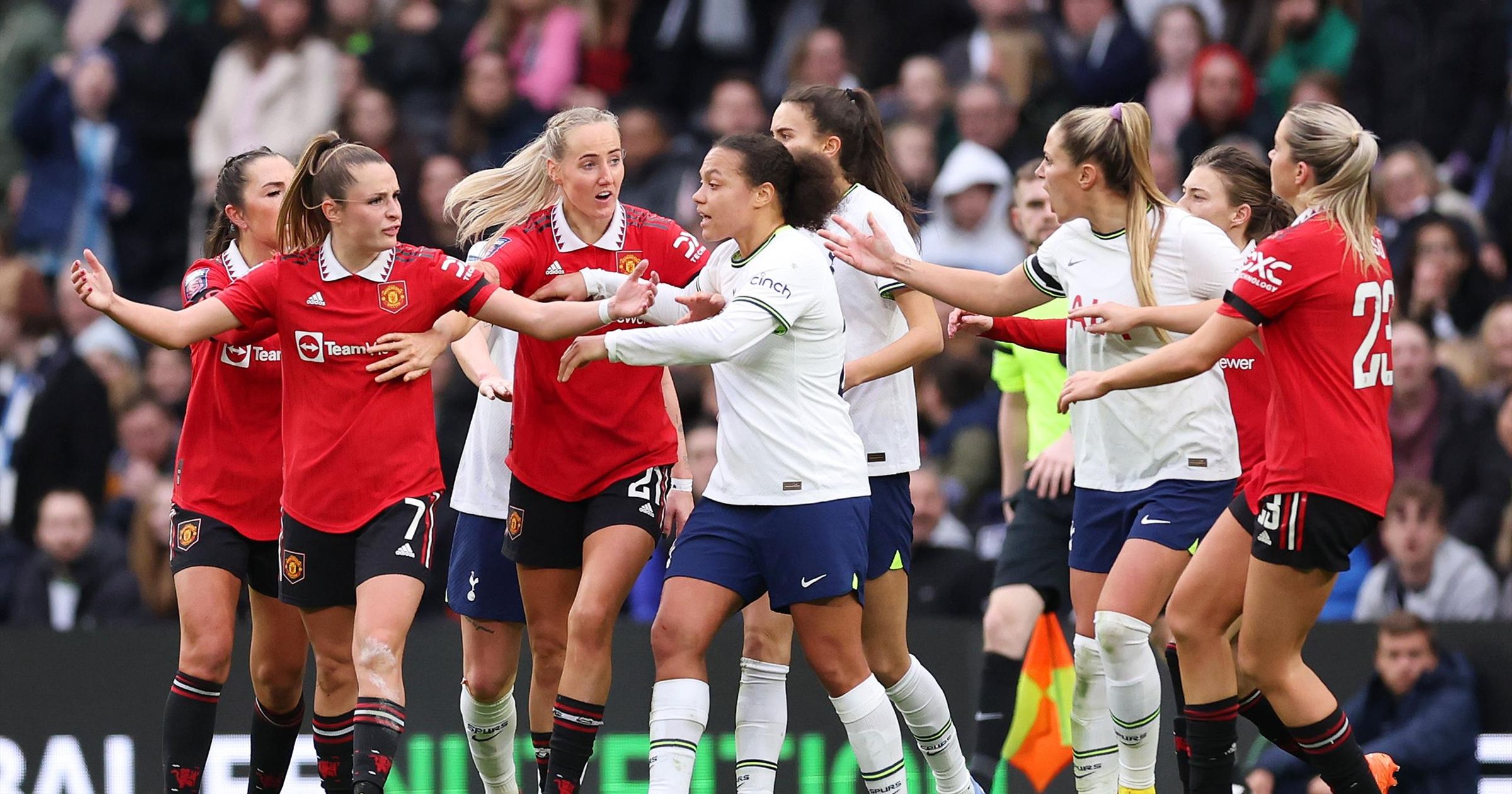 Tottenham Hotspur 1-2 Man Utd: Marc Skinner's side hold on after Ella ...