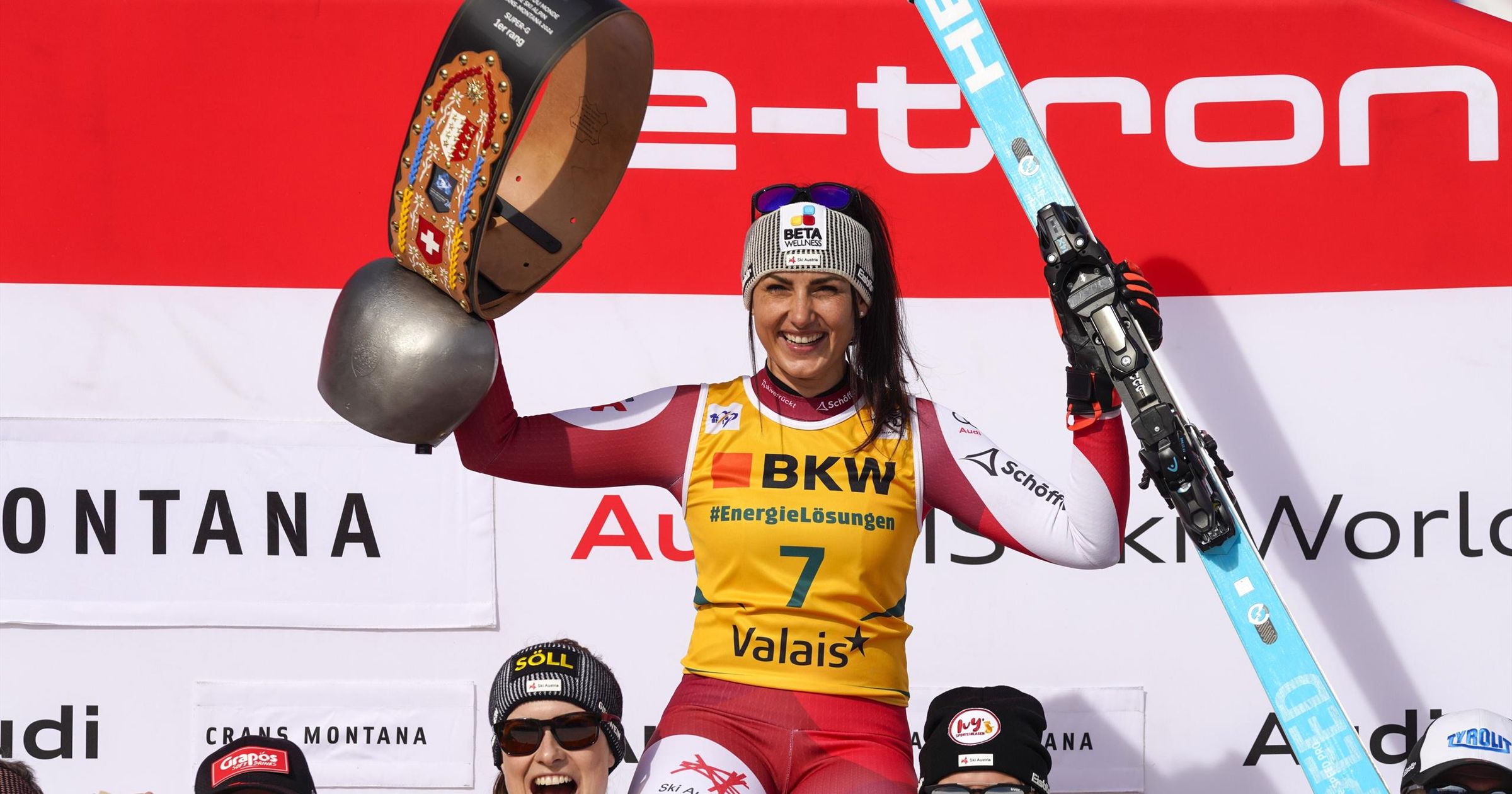 ‘Absolutely on fire’ - Stephanie Venier secures victory in women’s ...