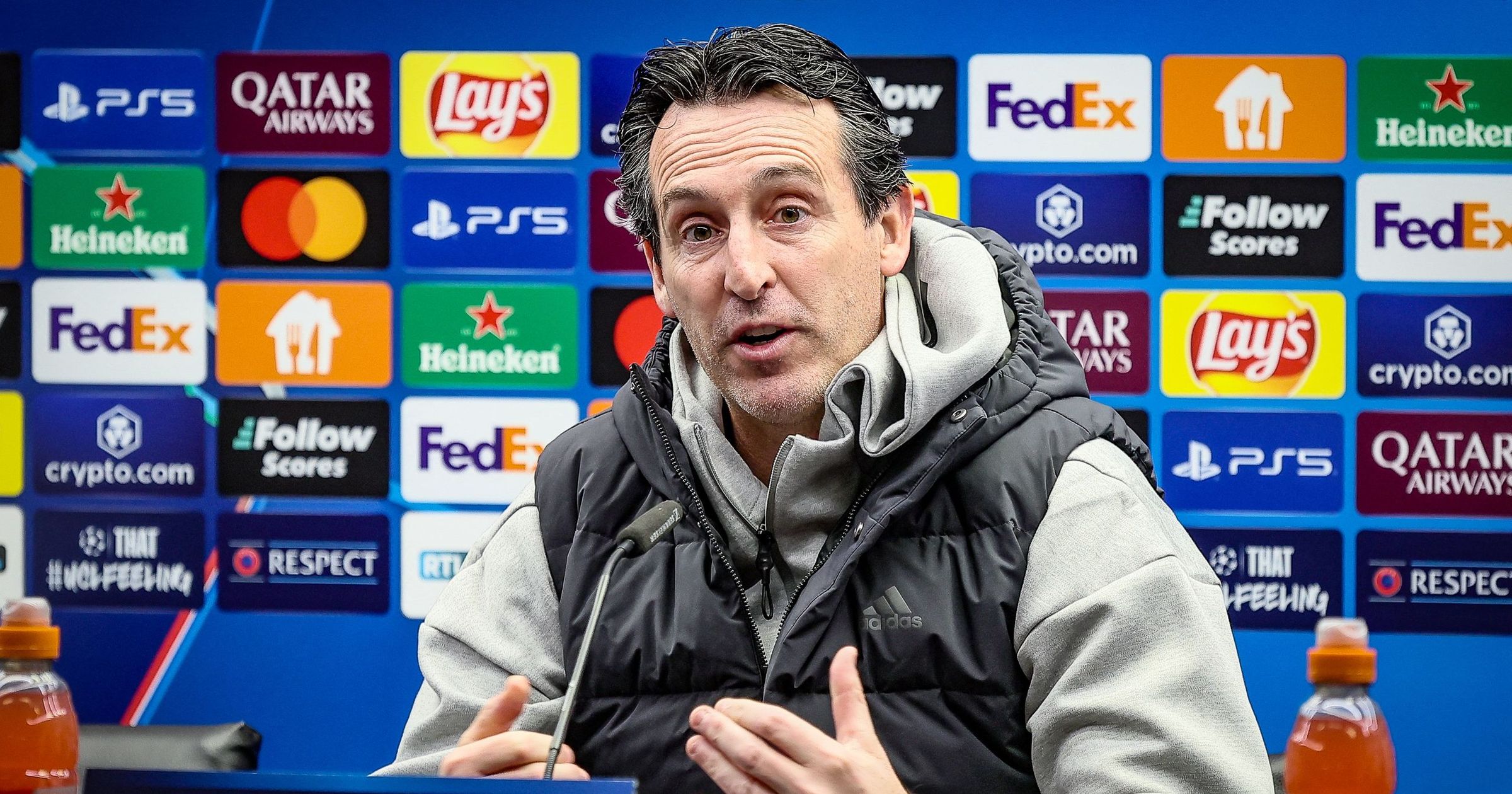Unai Emery says atmosphere will be key in Aston Villa's UEFA Champions ...