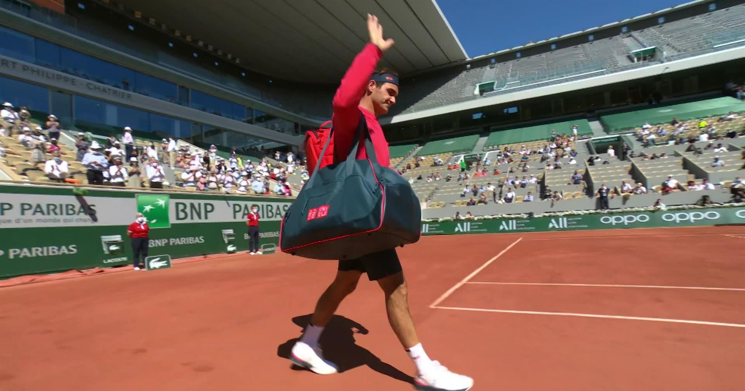 French Open tennis - Watch as Roger Federer gets huge ovation on return ...