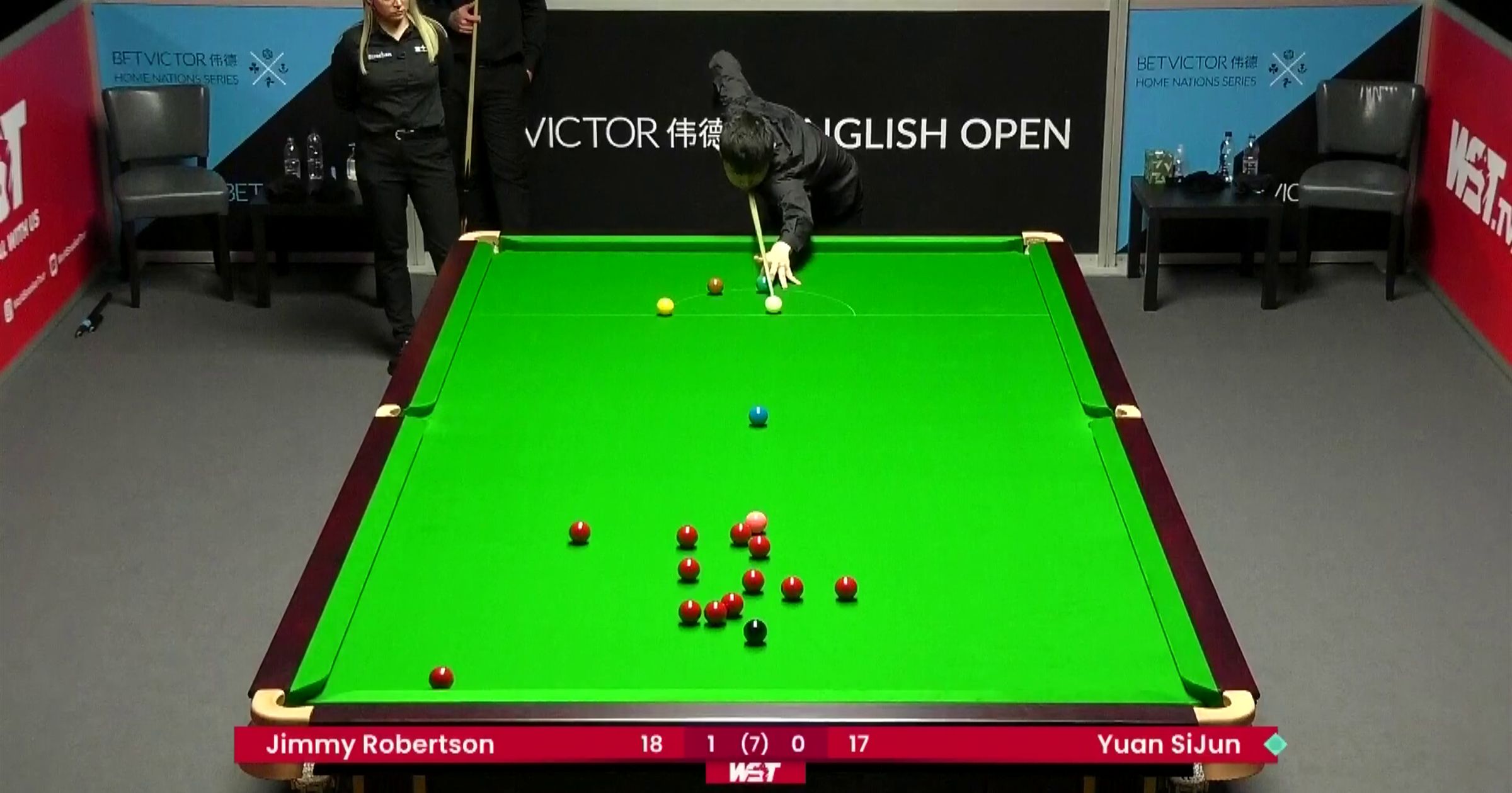 English Open qualifying 2021 - Perfect safety shot from Yuan Sijun ...