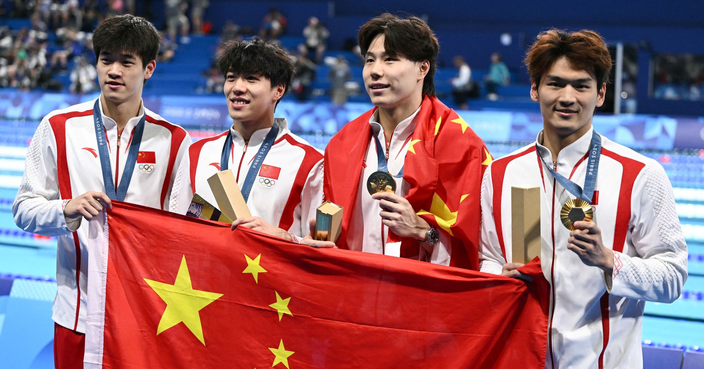 Paris 2024: China power to gold in 4x100m medley relay as Leon Marchand ...