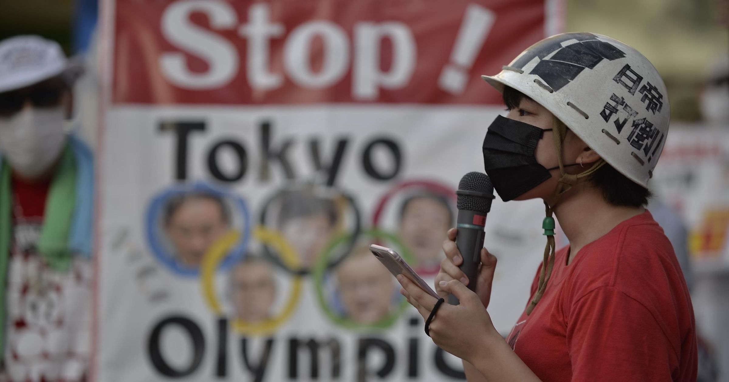 Tokyo 2020 - Anti-Olympic protests outside National Stadium 'audible ...