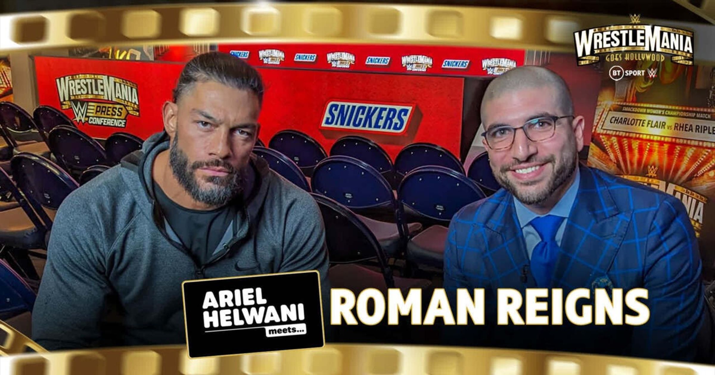 Ariel Helwani meets Roman Reigns ahead of Undisputed WWE Universal ...
