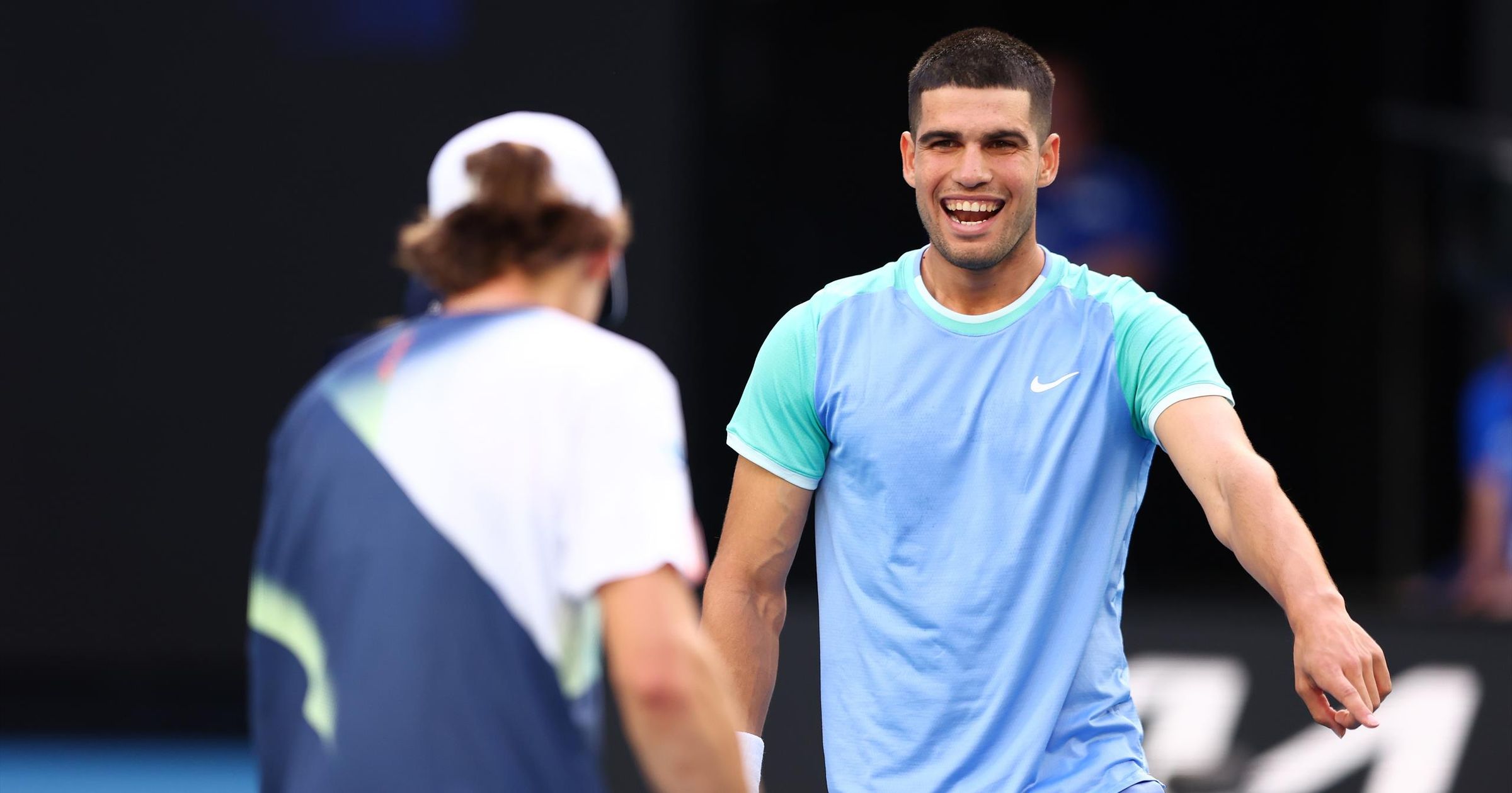 Carlos Alcaraz v Alex de Minaur exhibition: High fives and smiles as ...