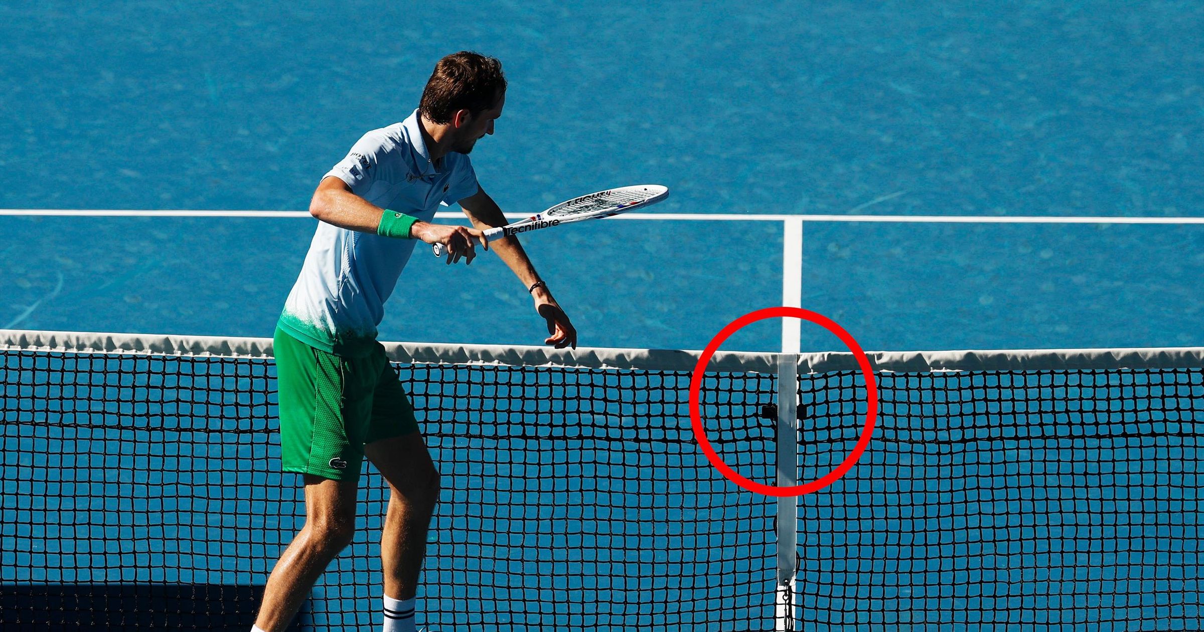 Watch as 'hugely frustrated' Daniil Medvedev breaks net camera with ...