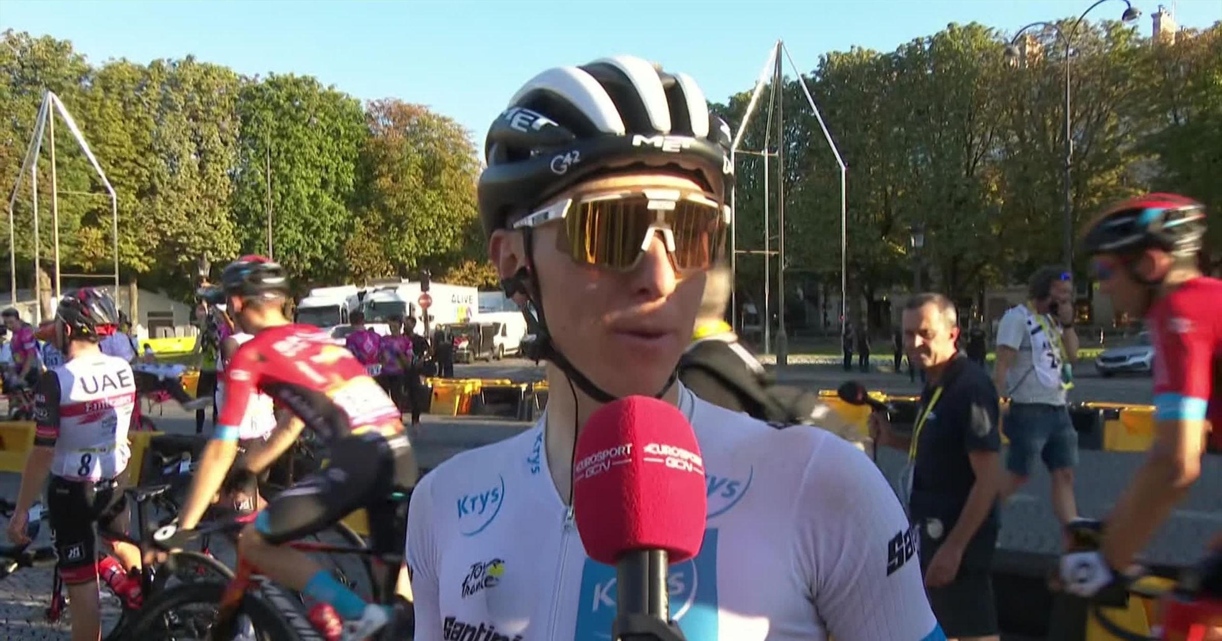 ‘It was funny’ – Tadej Pogacar on surprise attack before sprint on ...