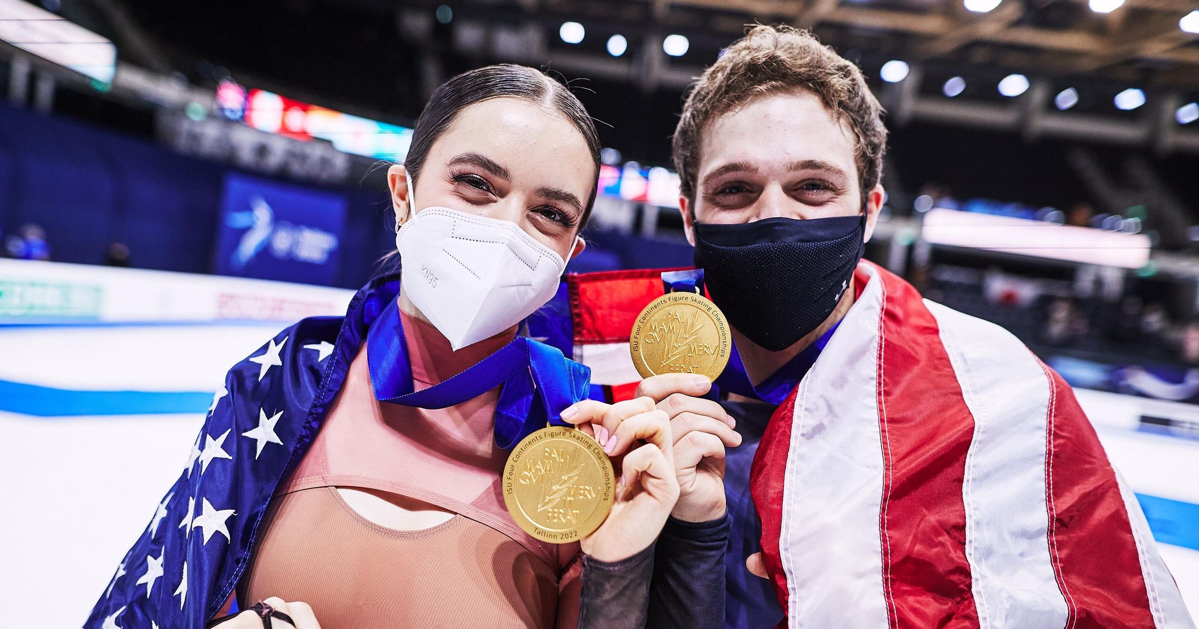 Caroline Green and Michael Parsons top the podium at Four Continents ...