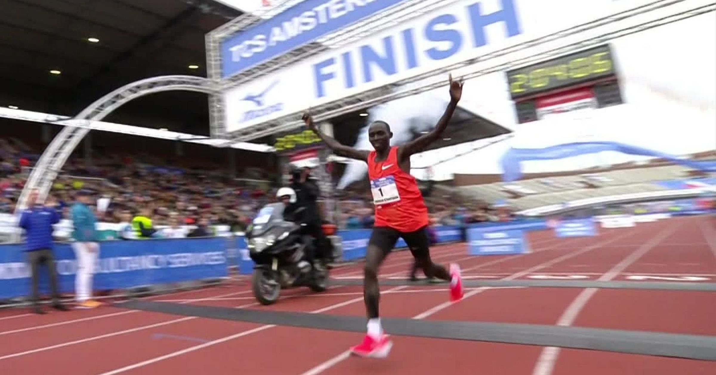 Lawrence Cherono sets course record in Amsterdam marathon - Athletics ...