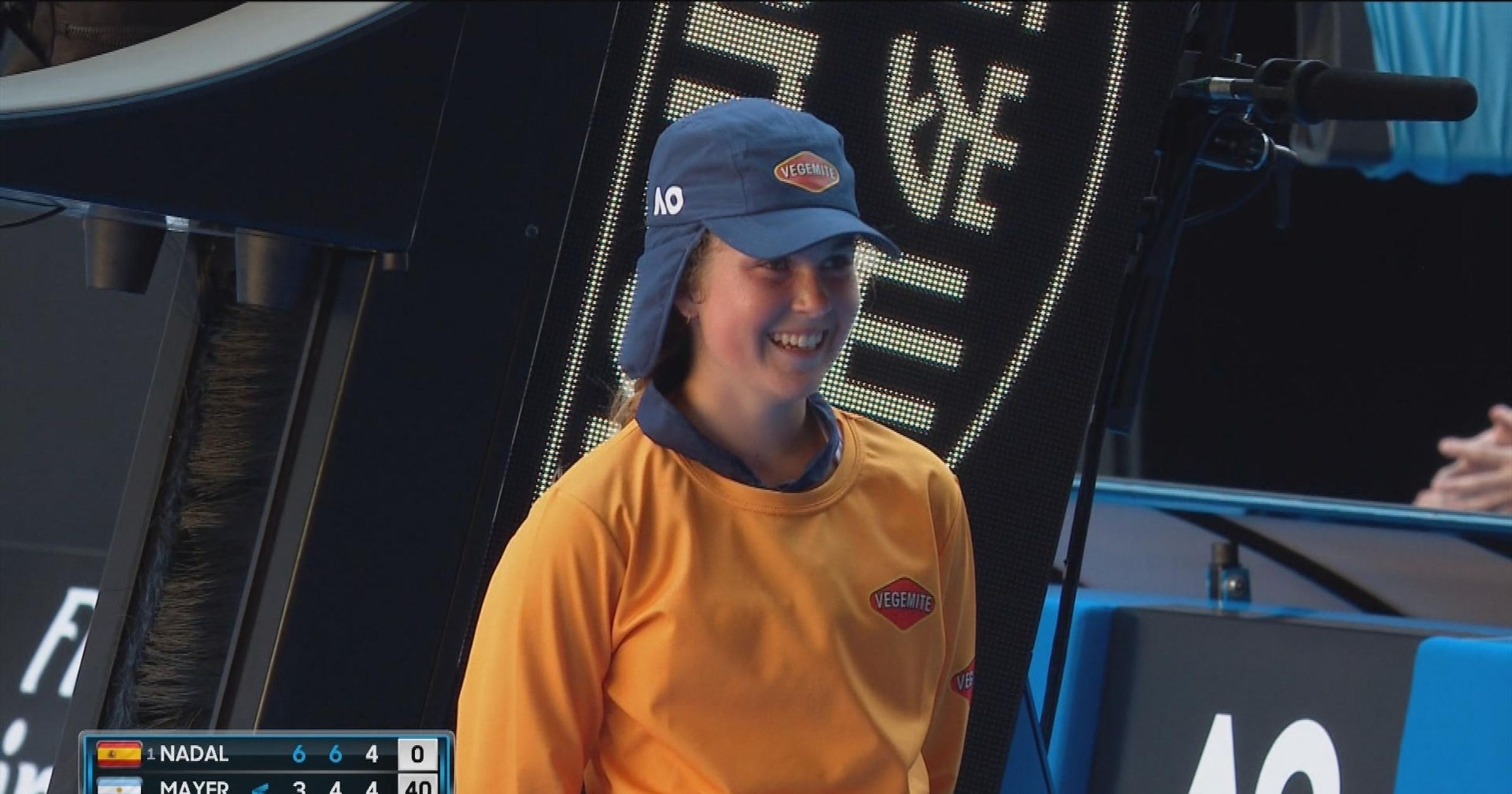 Rafael Nadal rocket almost clouts ball girl in face - Tennis video ...