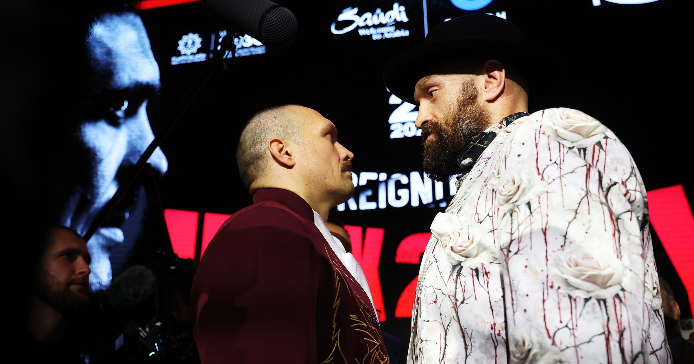 Usyk v Fury 2 weigh-in recap - Tyson Fury weighs 55lbs heavier than ...