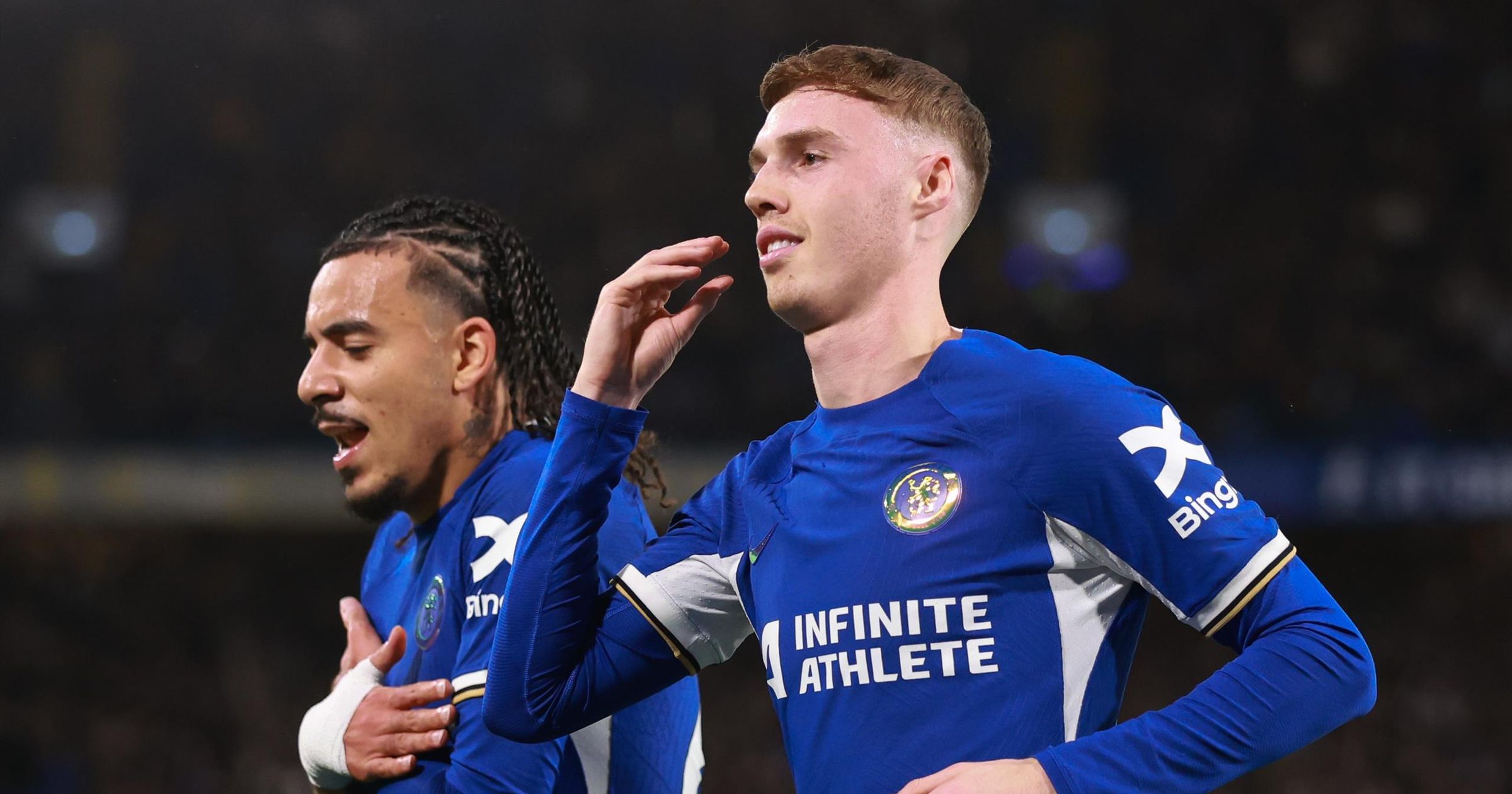 Cole Palmer draws Chelsea level against Manchester United nine minutes ...