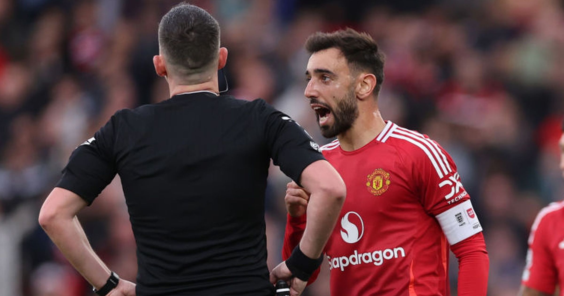 Bruno Fernandes: It was 'never a red card' in Manchester United v ...