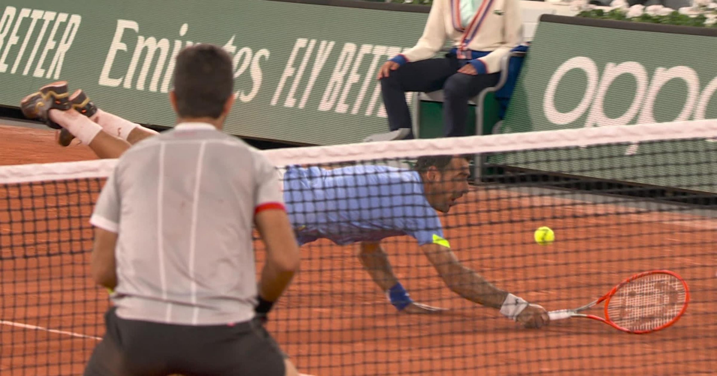 'Quite amazing!' - Ivan Dodig attempts outrageous diving shot in French ...