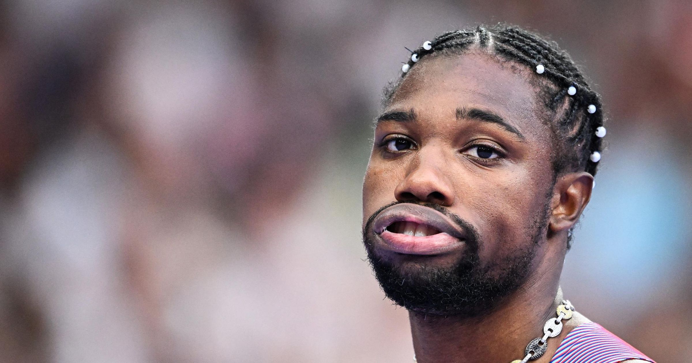 Paris 2024: Noah Lyles pipped to first place in 200m semi-final as he ...